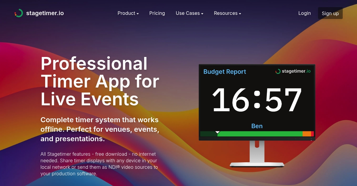 Desktop App | stagetimer.io