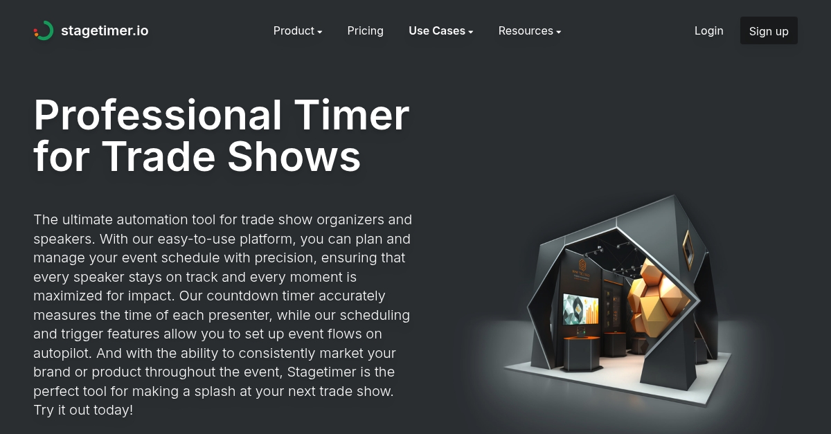 Professional Timer for Trade Shows | stagetimer.io